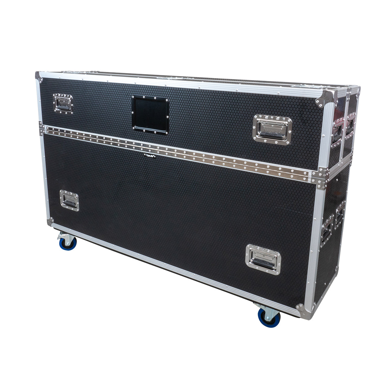 Dual 50 to 65 inch TV Road Case | 55 inch TV Travel Case - Titan AV
