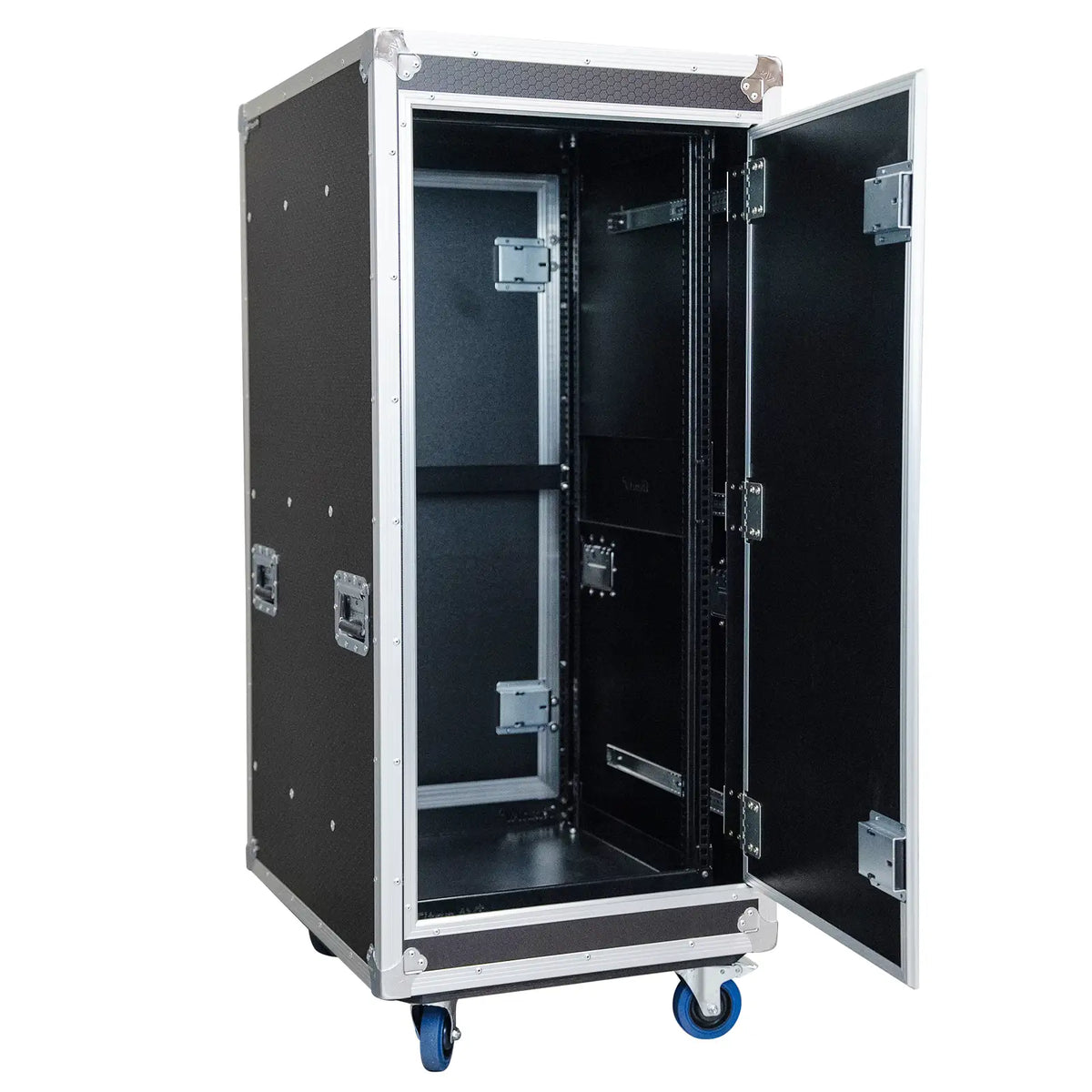 24RU Slam Rack | Shock Mount AV Case with Sliding Doors – Titan AV