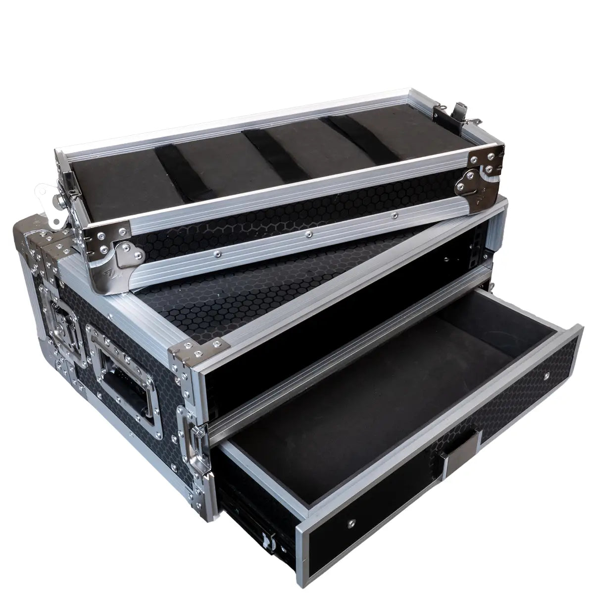 Microphone Road Case | 2U Rack & Drawer | Titan AV Protective Case