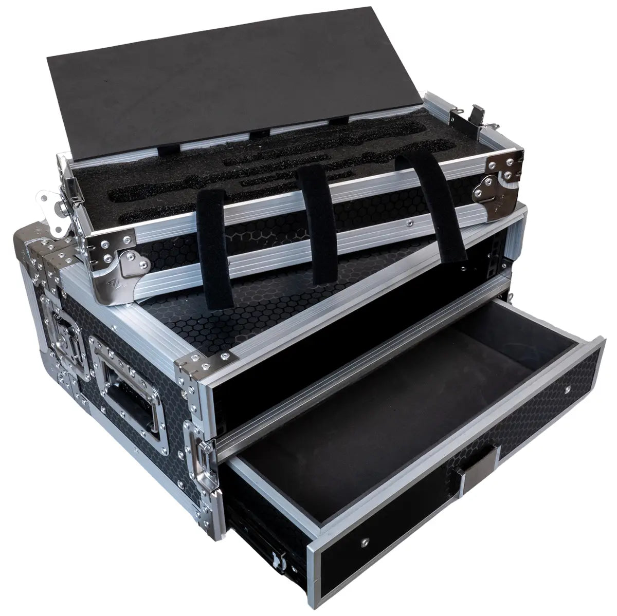 Microphone Road Case | 2U Rack & Drawer | Titan AV Protective Case