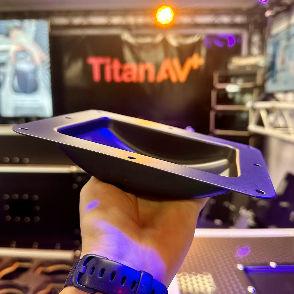 Castor Dish - Black | Road Case Parts | Titan AV Australia