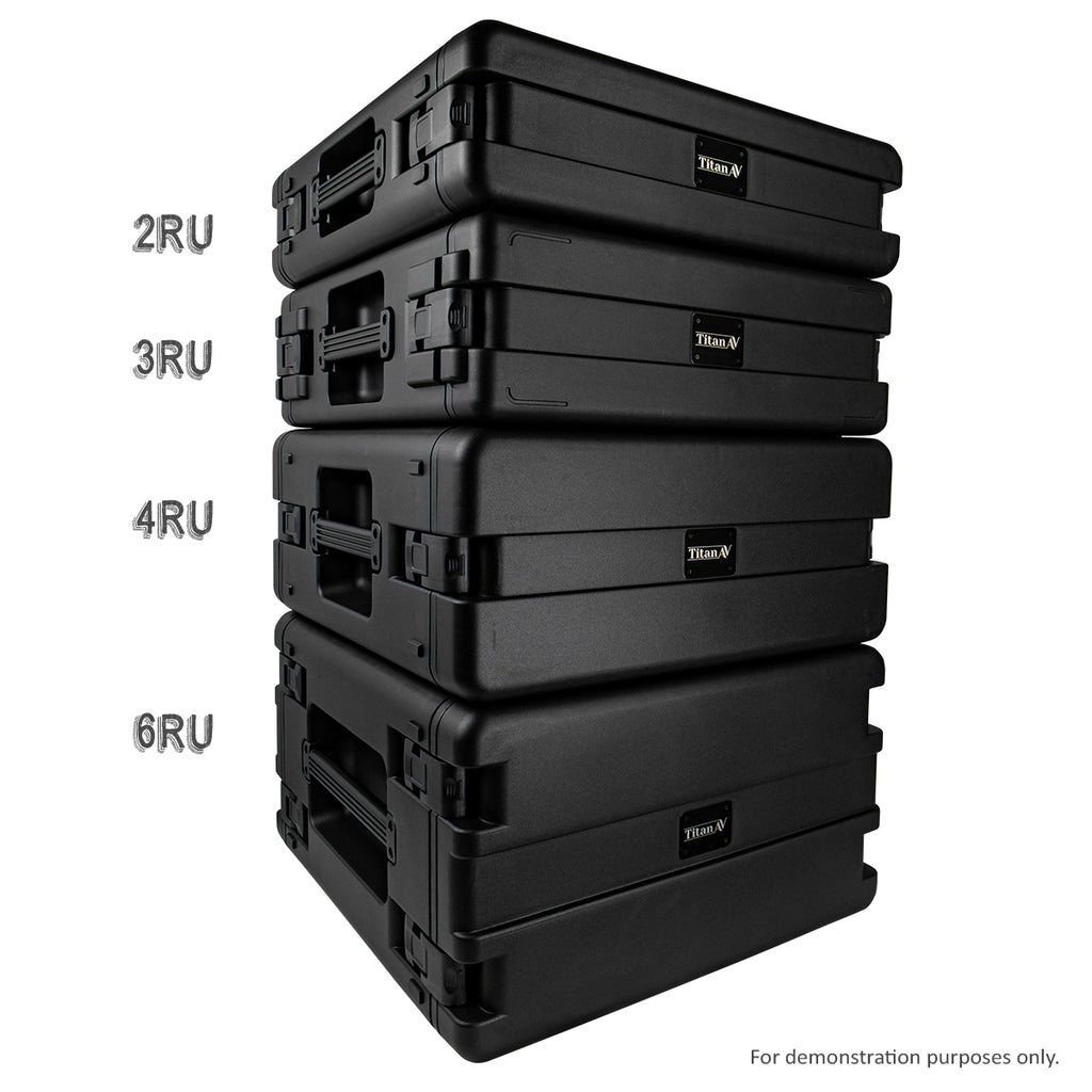 2U Rack Case | Strong Plastic Hard Case for 19" Rack Equipment – Titan AV