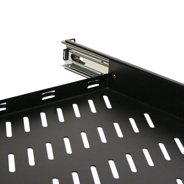 1RU Sliding Shelf | 350mm Deep | 19" Rack Mount Storage | Titan AV
