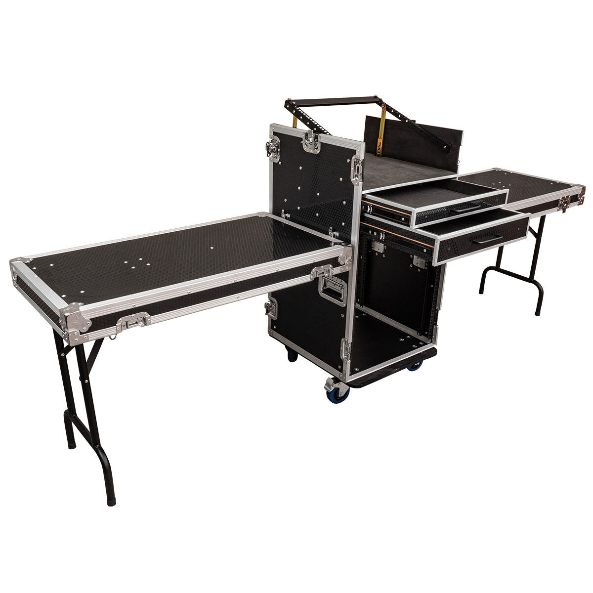 19" Rack Mount Case with Drawers & Tables | DJ Mixer Workstation – Titan AV