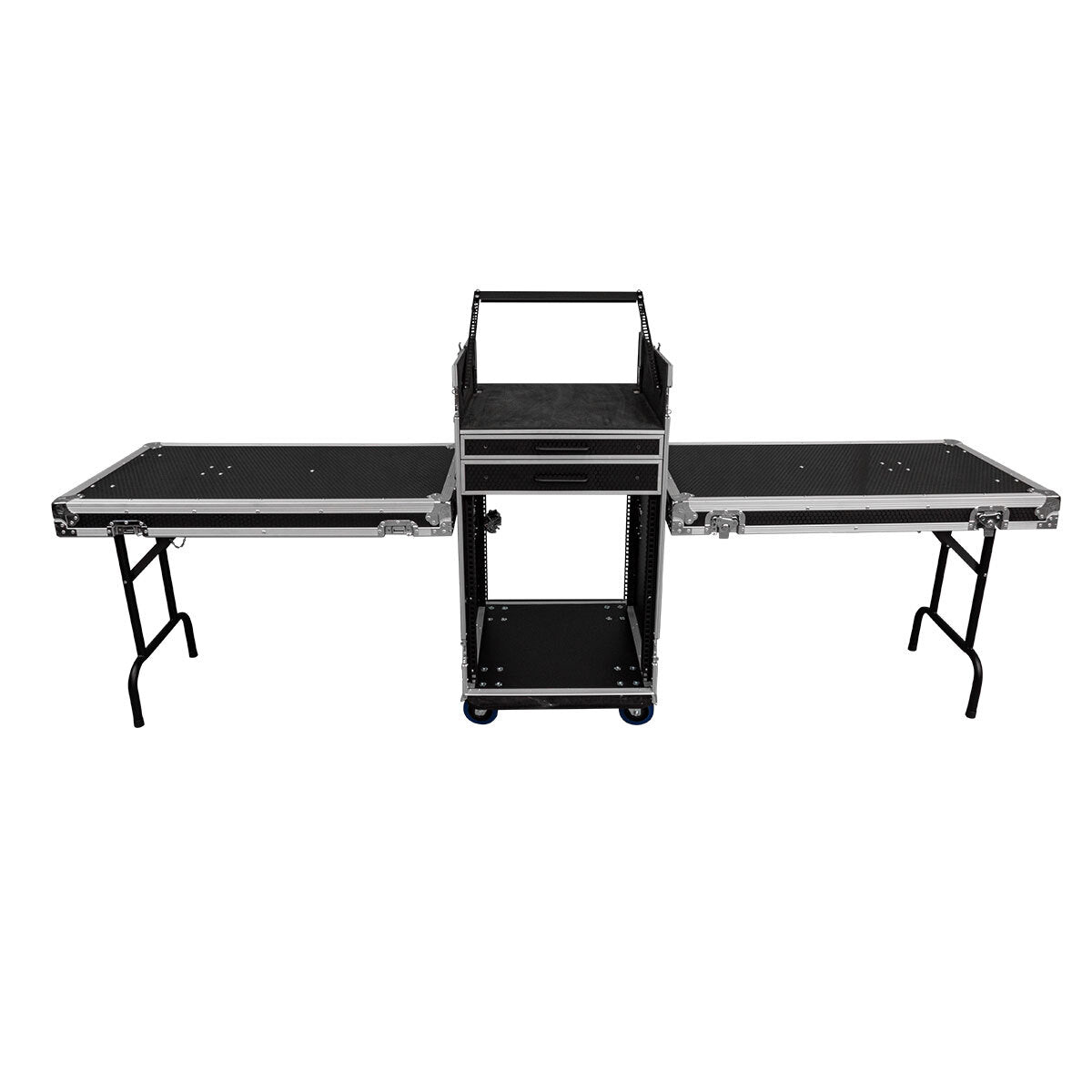 19" Rack Mount Case with Drawers & Tables | DJ Mixer Workstation – Titan AV