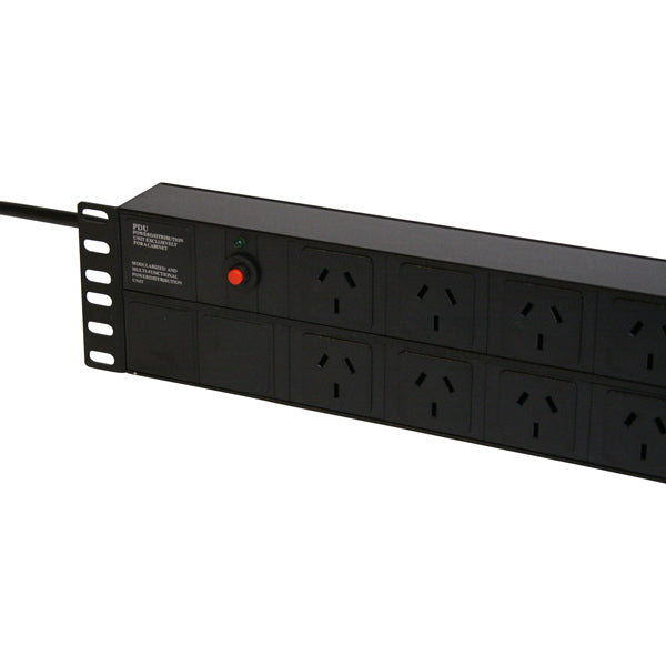 12 Way PDU | Surge Protection | 2RU 19" Rack Mount PDU | 10Amp – Titan AV
