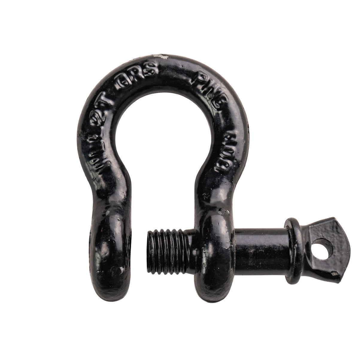 Black 13mm Bow Shackle by Titan AV | 2T WLL for Entertainment Rigging
